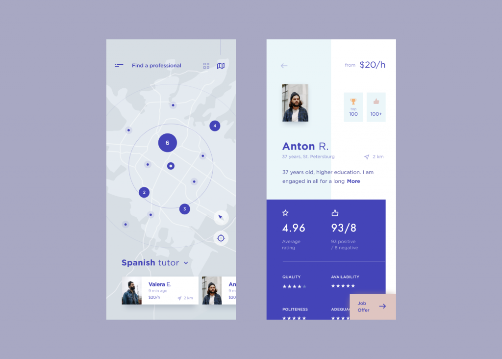 Inspiration UI/UX pour vos designs web et mobiles #1 | Design Spartan ...