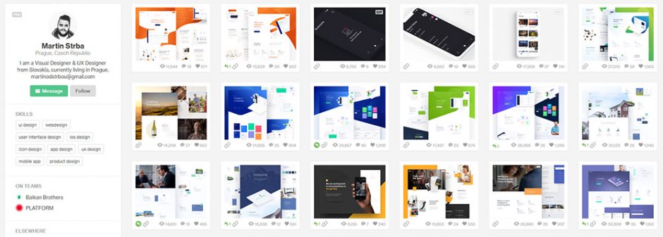 20 UI/UX designers à suivre sur Dribbble | Design Spartan : Art digital ...